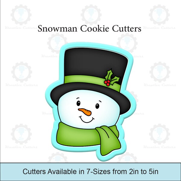 Snowman Cookie - Etsy