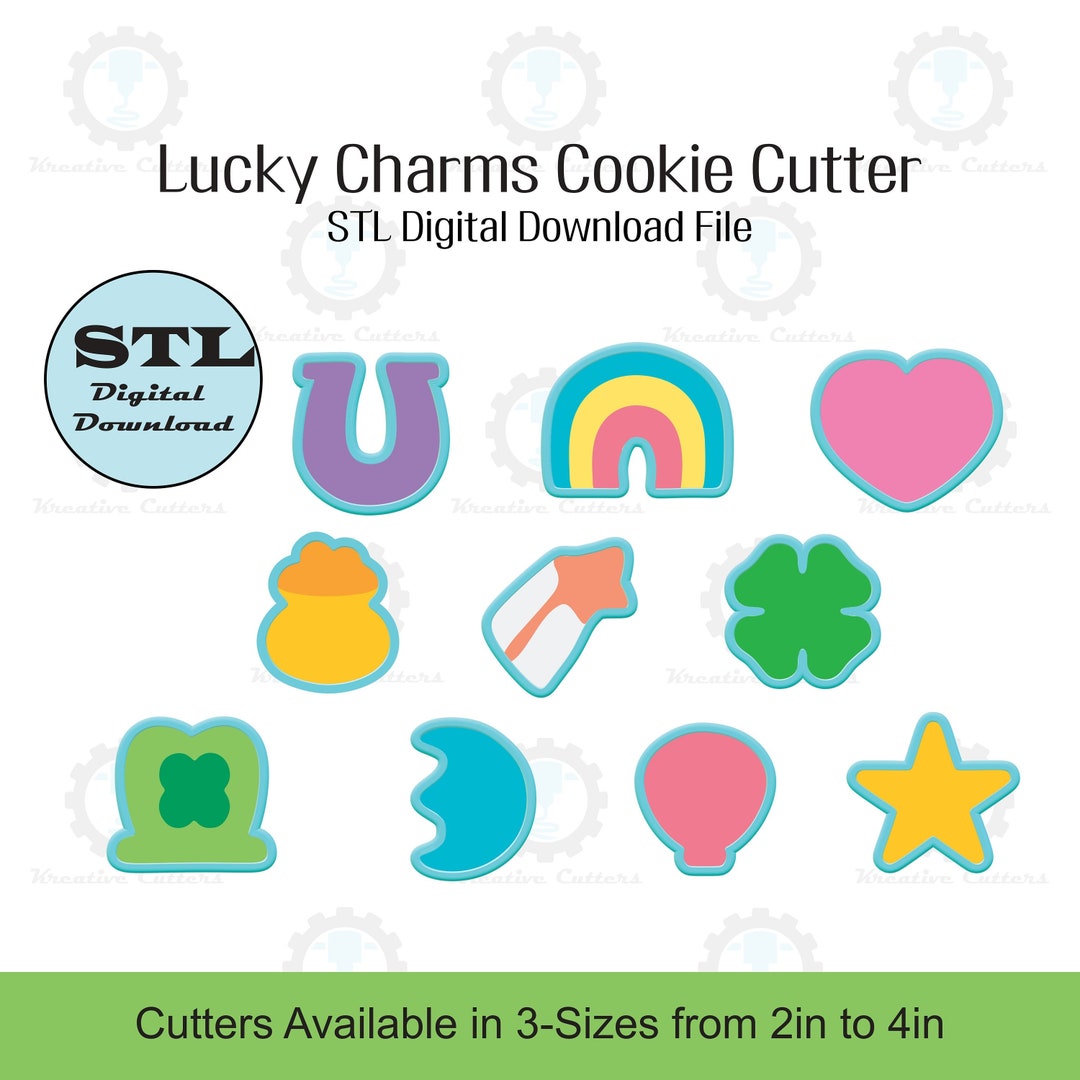 Lucky Charms Cookie Cutter STL File - Etsy