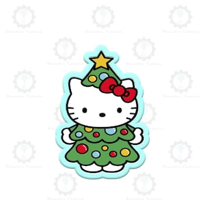 Christmas Kitty Tree Cookie Cutters - Etsy