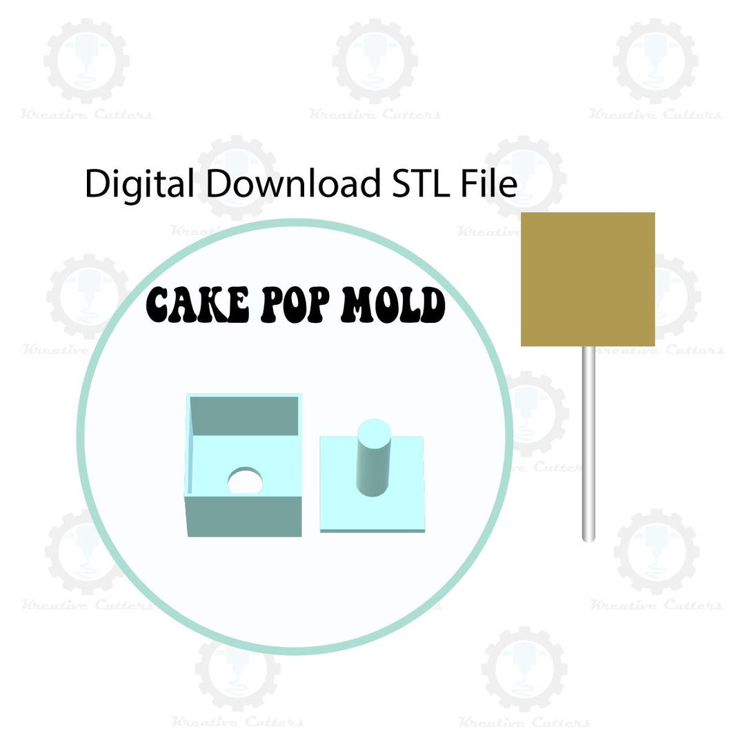 Square Cake Pop Mold | Digital Download STL File - Etsy