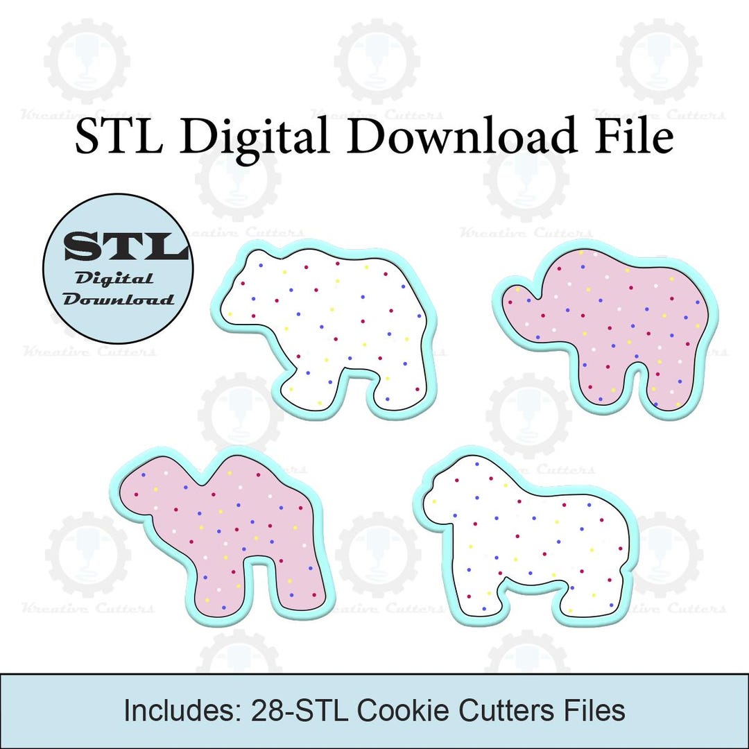 Circus Animals Cookie Cutters | Digital Download STL Files - Etsy