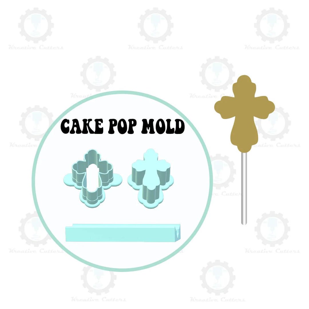 Baptism Cross Cake Pop Mold | Deluxe Cutter, Popper, and Tray Option - Etsy