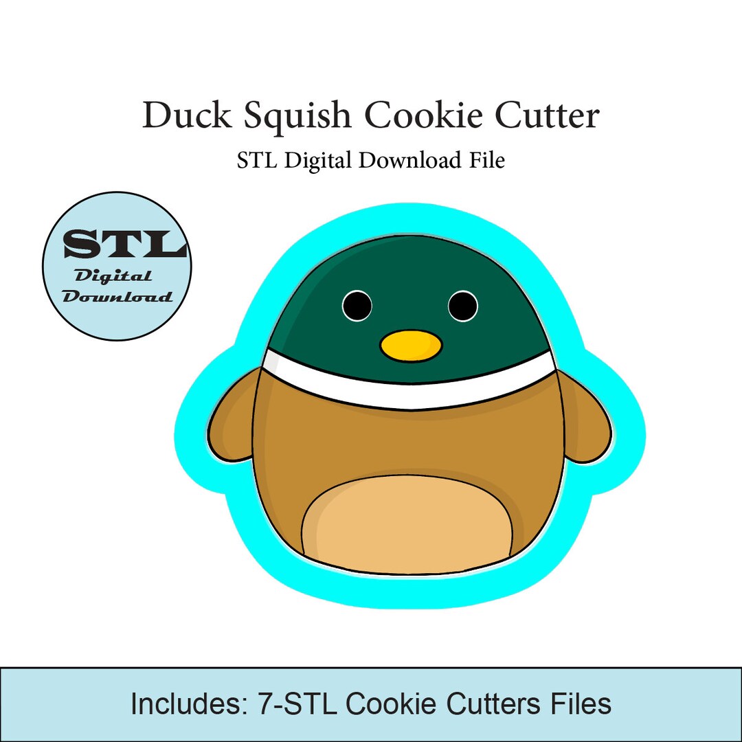 Duck Squish Cookie Cutter | STL File - Etsy