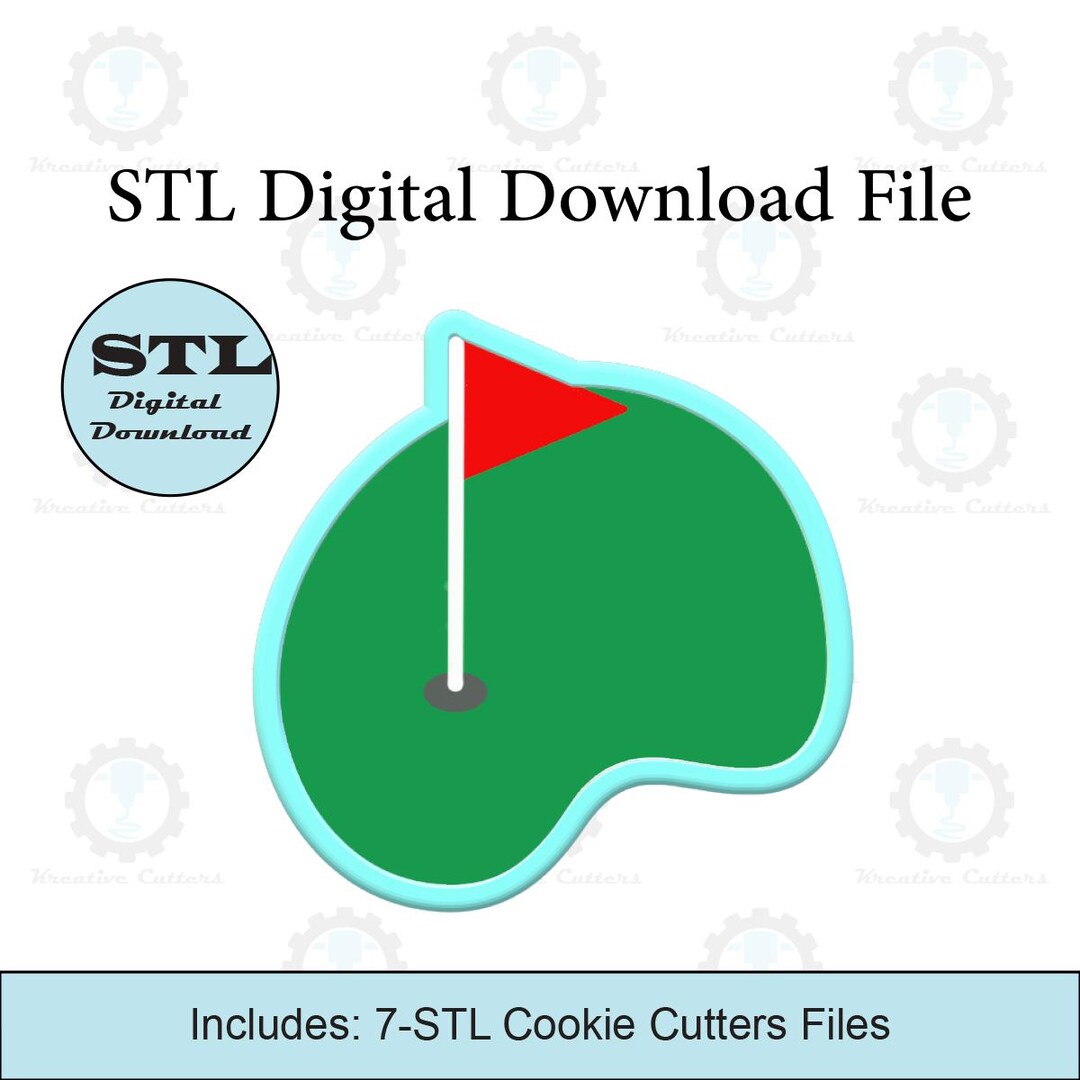Golf Green Cookie Cutters | STL File - Etsy