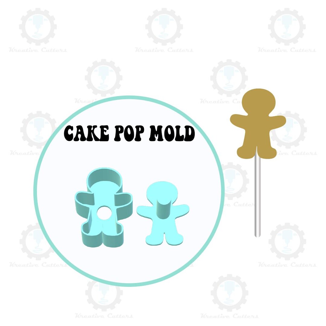 Gingerbread Man Cake Pop Mold | Single or Multi-popper - Etsy