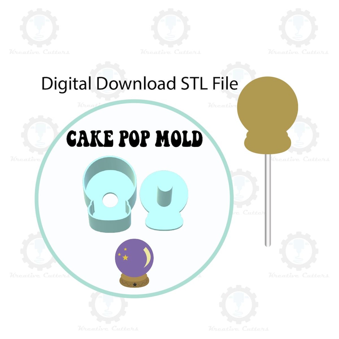 Crystal Ball Cake Pop Mold | Digital Download STL File - Etsy