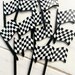 Checkered Flag Cake & Cupcake Toppers - Etsy