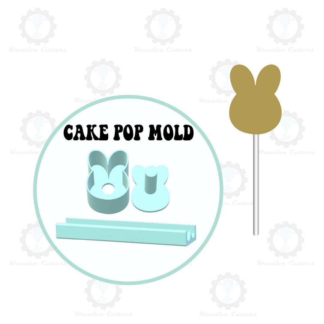 Standard Bunny Cake Pop Mold | Options: Cutter, Popper, Multi Popper ...