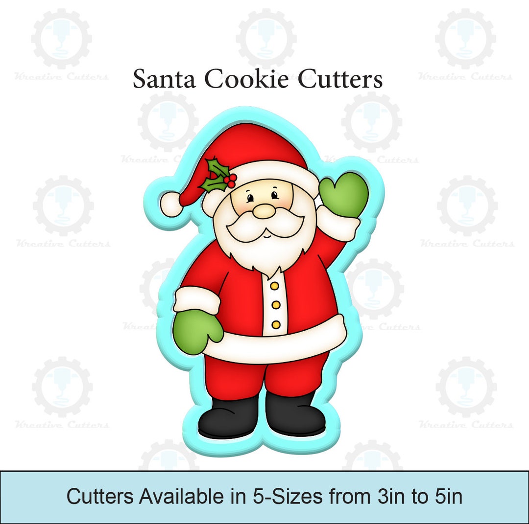 Santa Cookie Cutters - Etsy