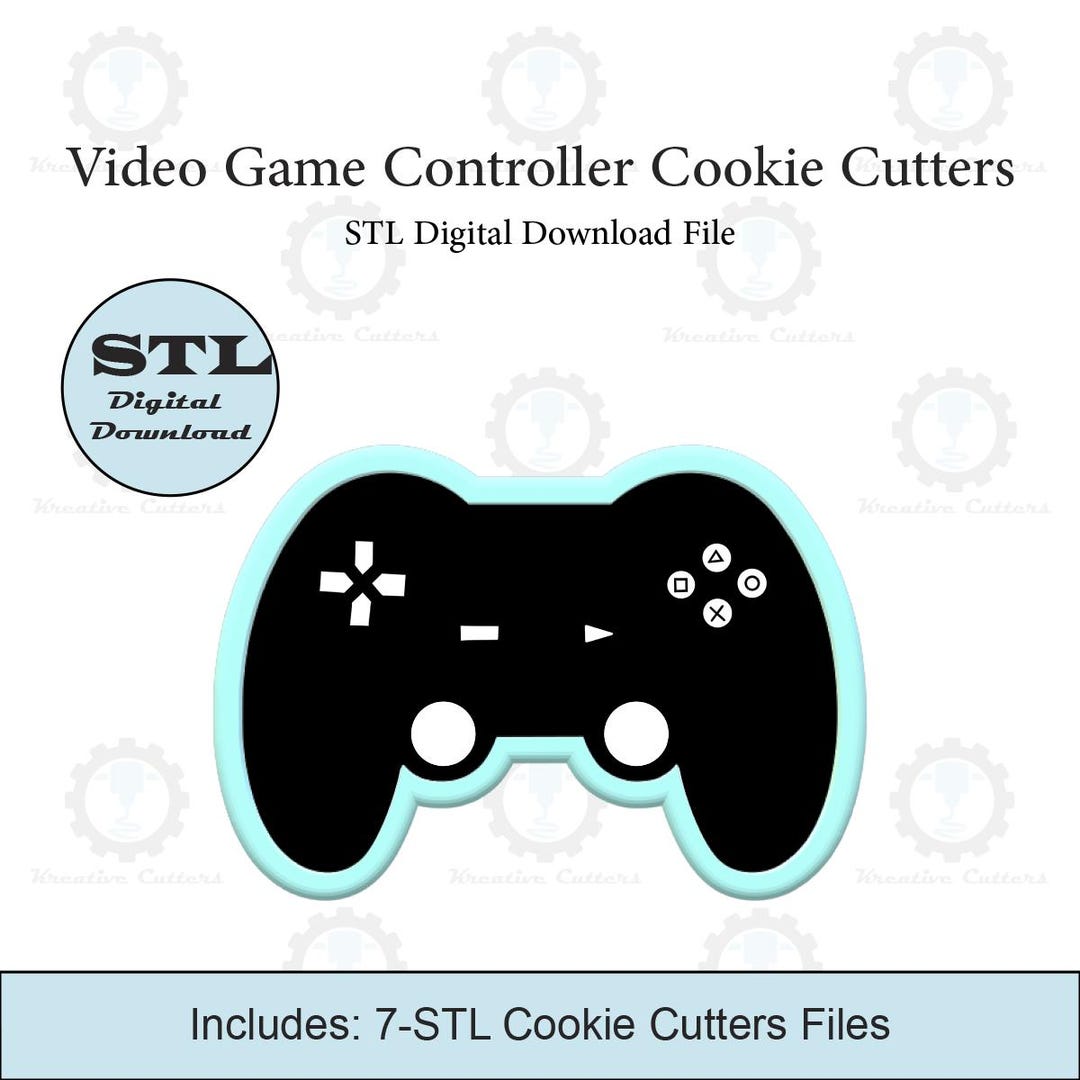 Video Game Controller Cookie Cutter STL File - Etsy