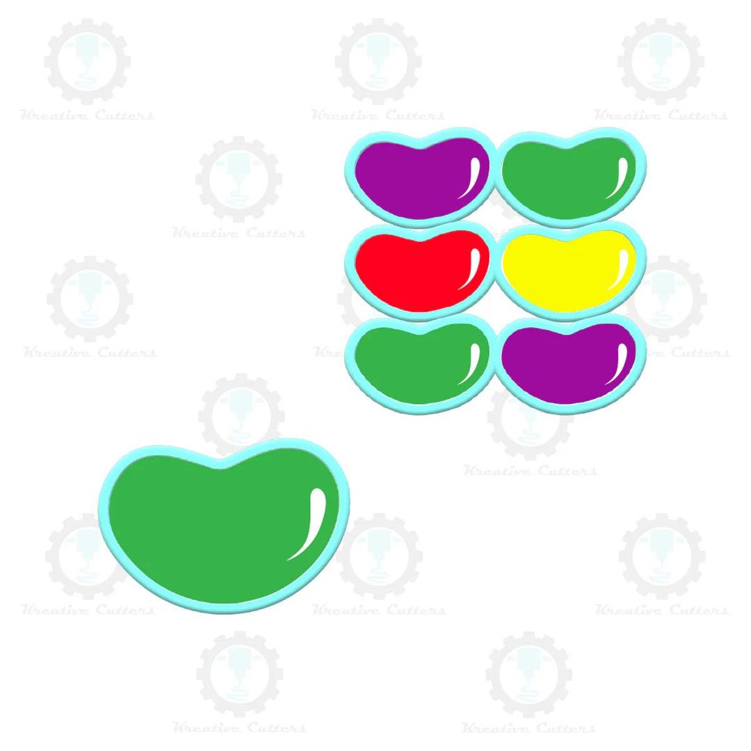 Jelly Bean Cookie Cutter | Single or Multi Cutter Options - Etsy