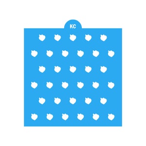 Peach Stencil Sprinkles Stencil 3D Printed, Cookie, Cake, & Cupcake ...