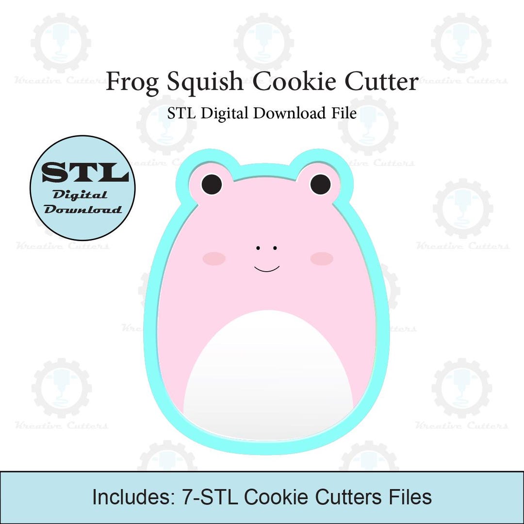 Frog Squish Cookie Cutter | STL File - Etsy