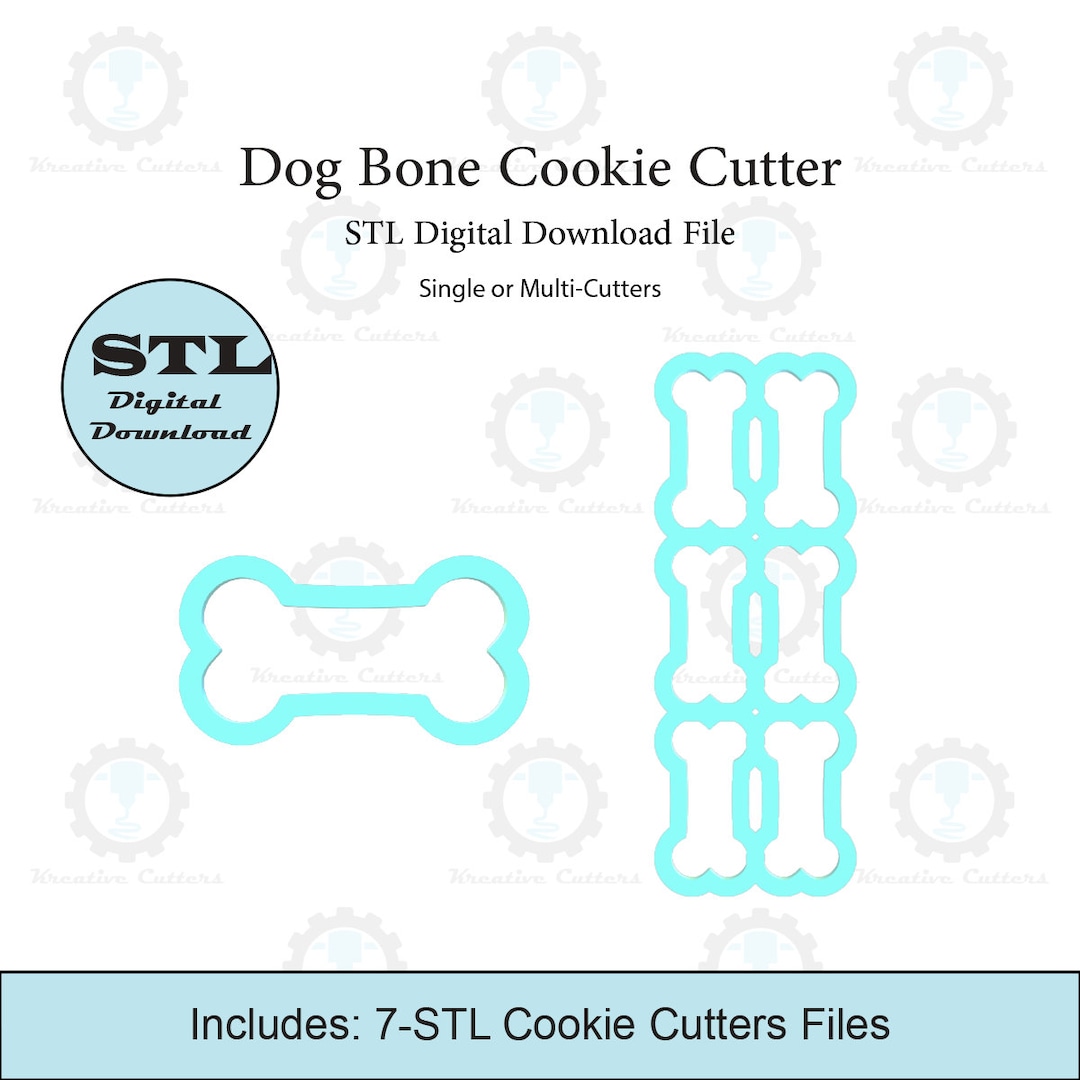 Dog Bone Cookie Cutter | Multi Cutter | STL File - Etsy