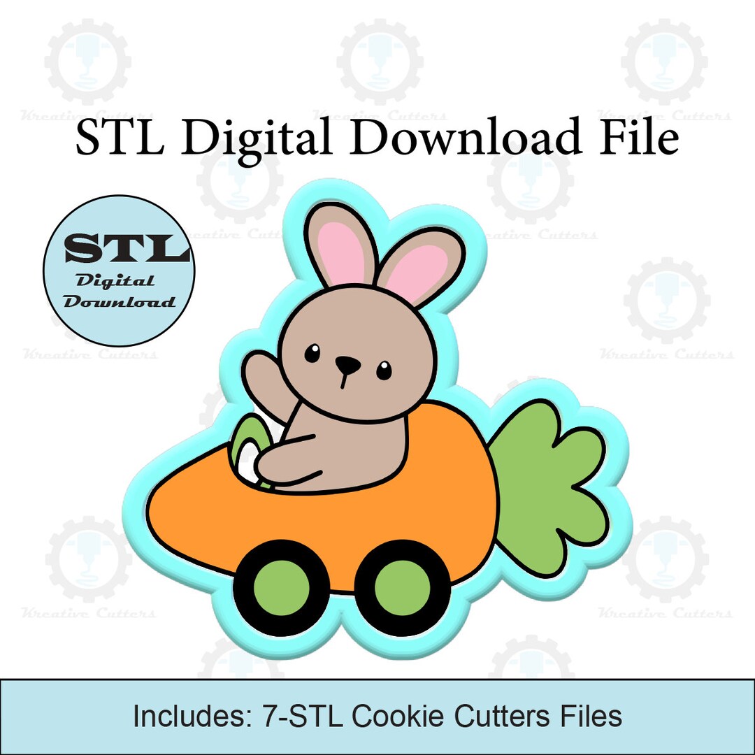 Carrot Car Cookie Cutter STL File - Etsy