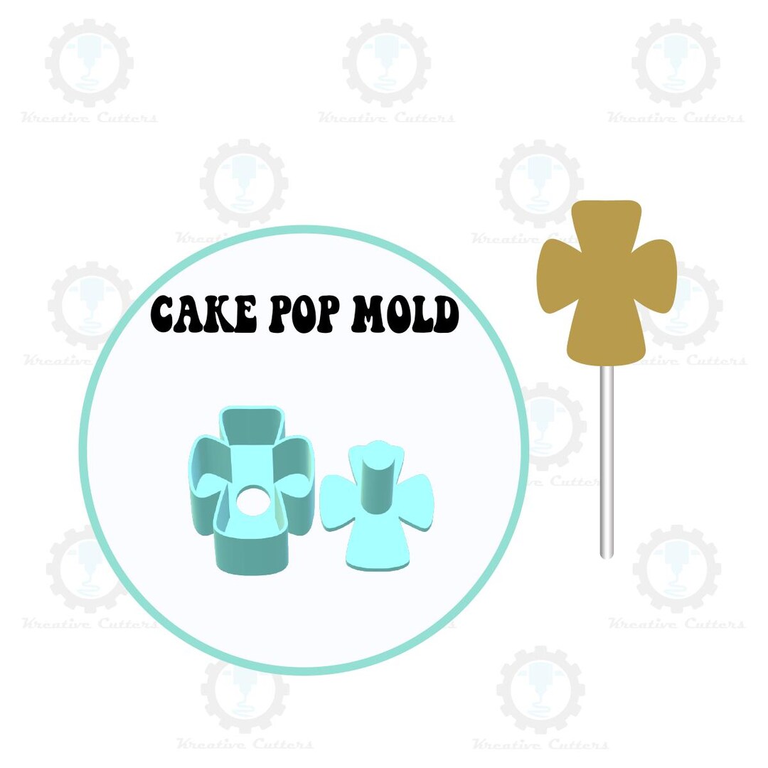 Chubby Cross Cake Pop Mold | Single or Multi-popper - Etsy