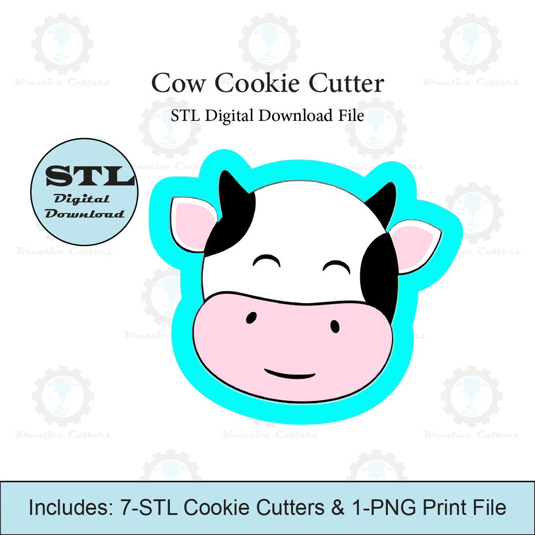 Cow Cookie Cutter | STL File - Etsy