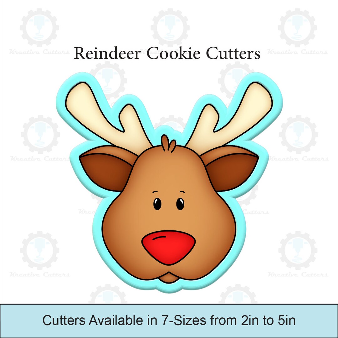 Reindeer Cookie Cutters - Etsy