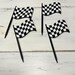 Checkered Flag Cake & Cupcake Toppers - Etsy