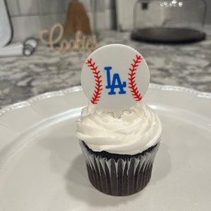Softball Cupcake Toppers - Etsy