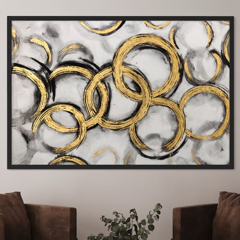 Gold Circle Wall Decor - Etsy