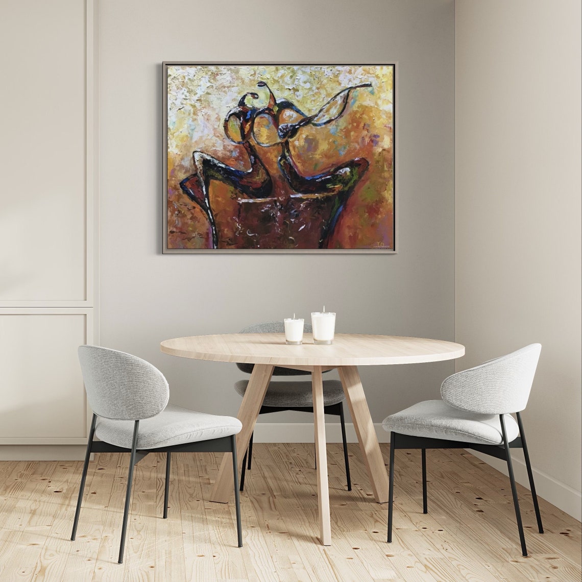 Abstract Painting Musical Instruments Abstract People - Etsy