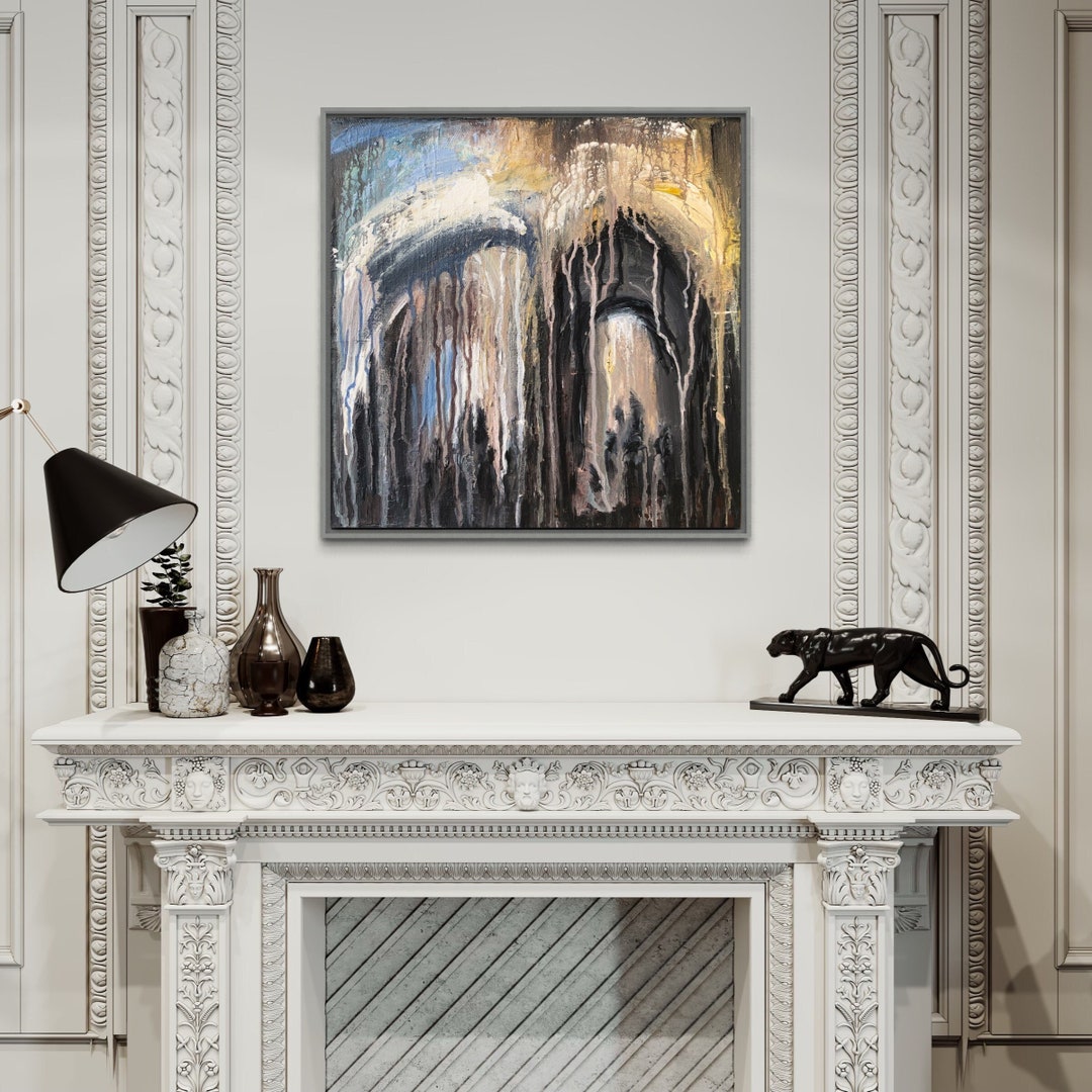 Original Wall Painting, Gothic Art, Abstract Wall Painting - Etsy