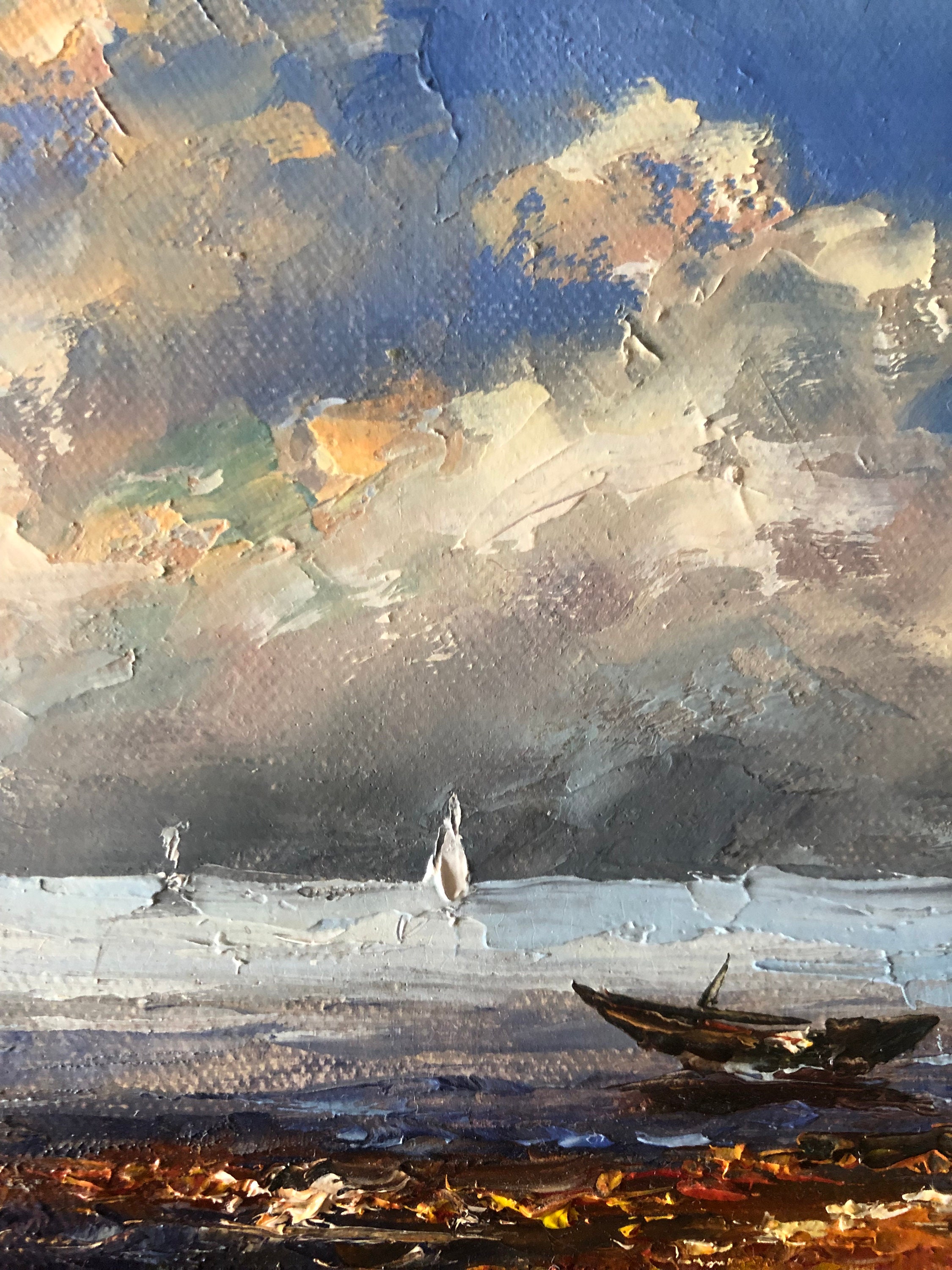 Seascape Painting Original Seascape Blue Sea Painting on - Etsy UK