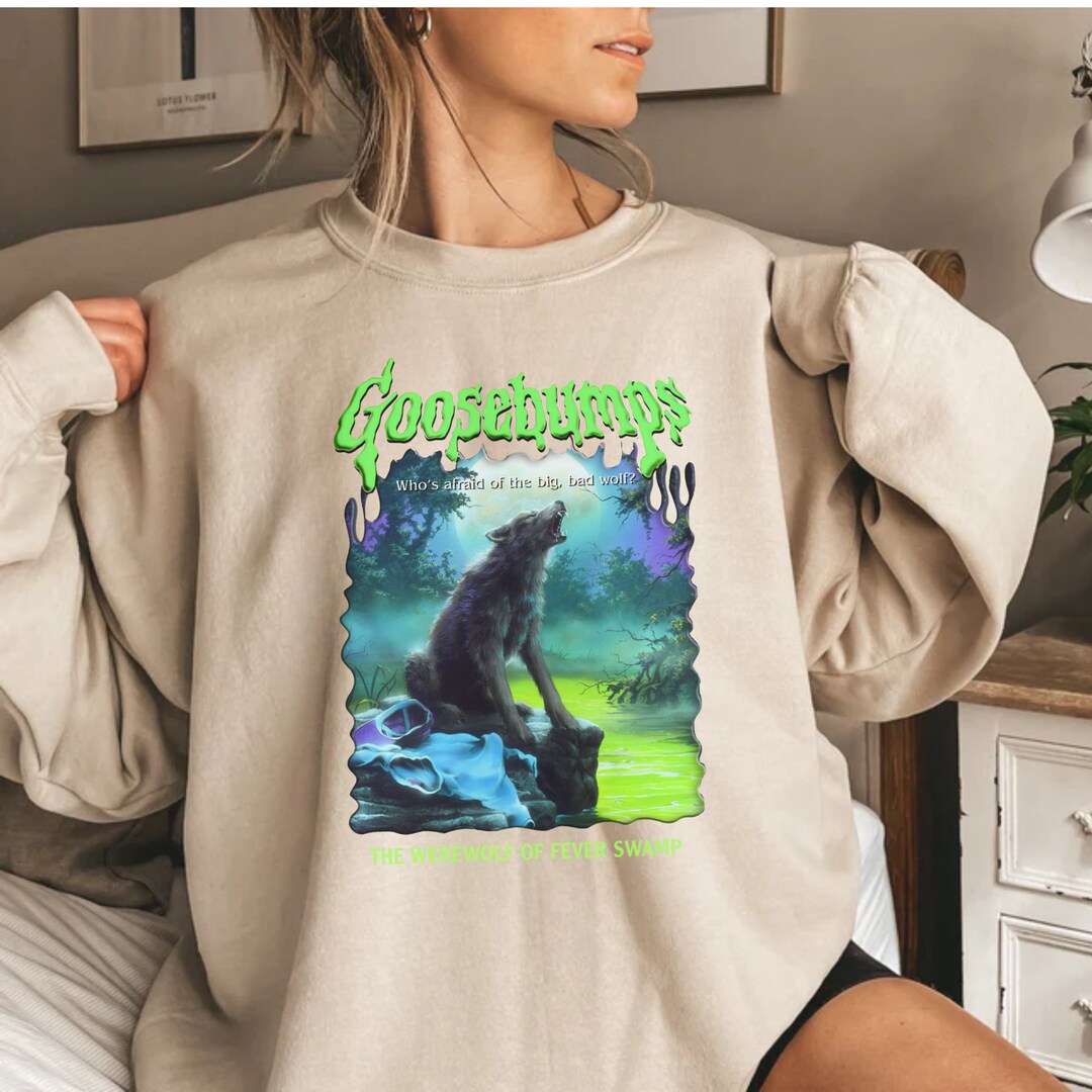 Goosebumps-inspired Halloween Sweatshirt Wolf - Etsy