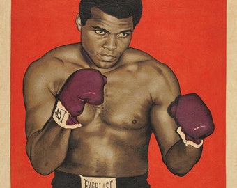 Muhammad Ali Vintage Poster | Etsy