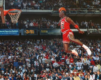 Michael jordan dunk | Etsy