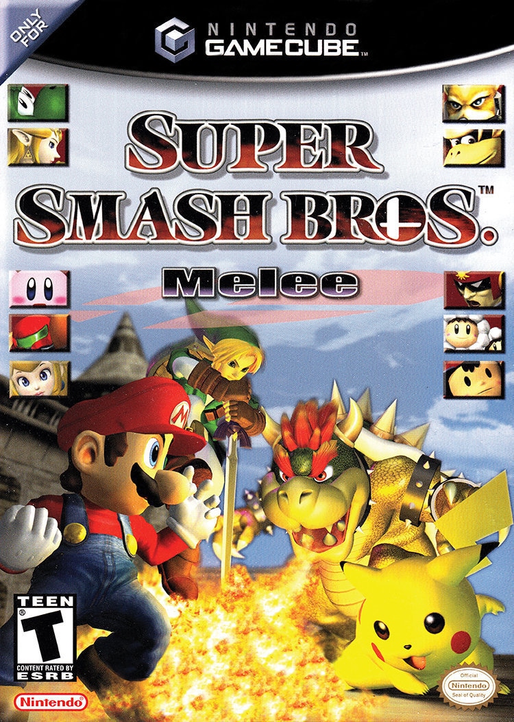 Super Smash Bros. Melee Gamecube BOX ART Poster 12x18 | Etsy