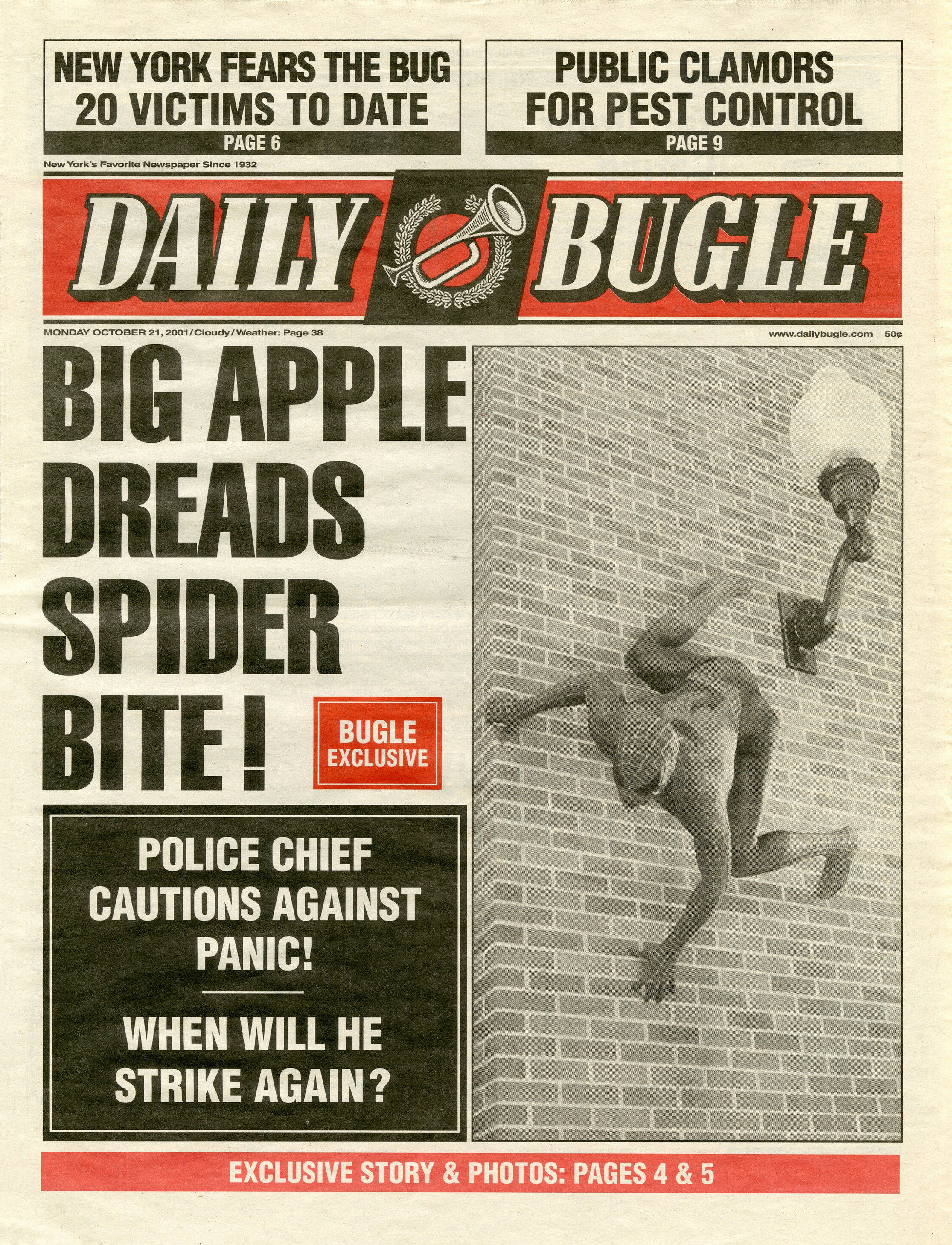 Daily Bugle Spider-man 1 Poster V2 12x16 - Etsy