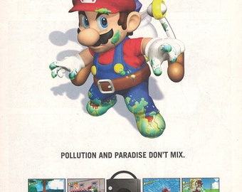 Super Mario Sunshine Poster - Etsy