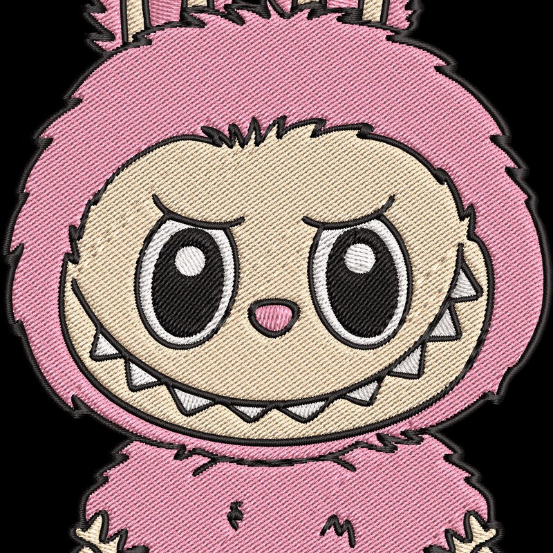 Labubu Embroidery Files Pes - Etsy