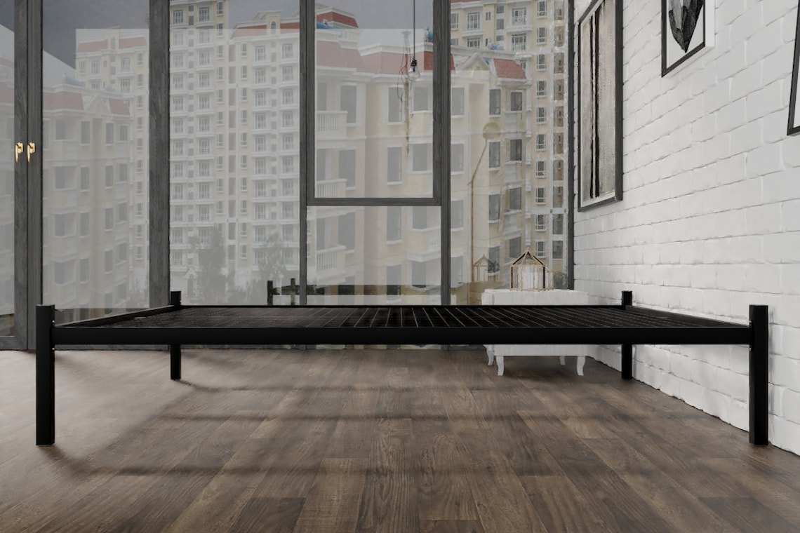 Extra Strong Steel Platform Bed Frame With Mesh Base - Wroxham - Etsy UK