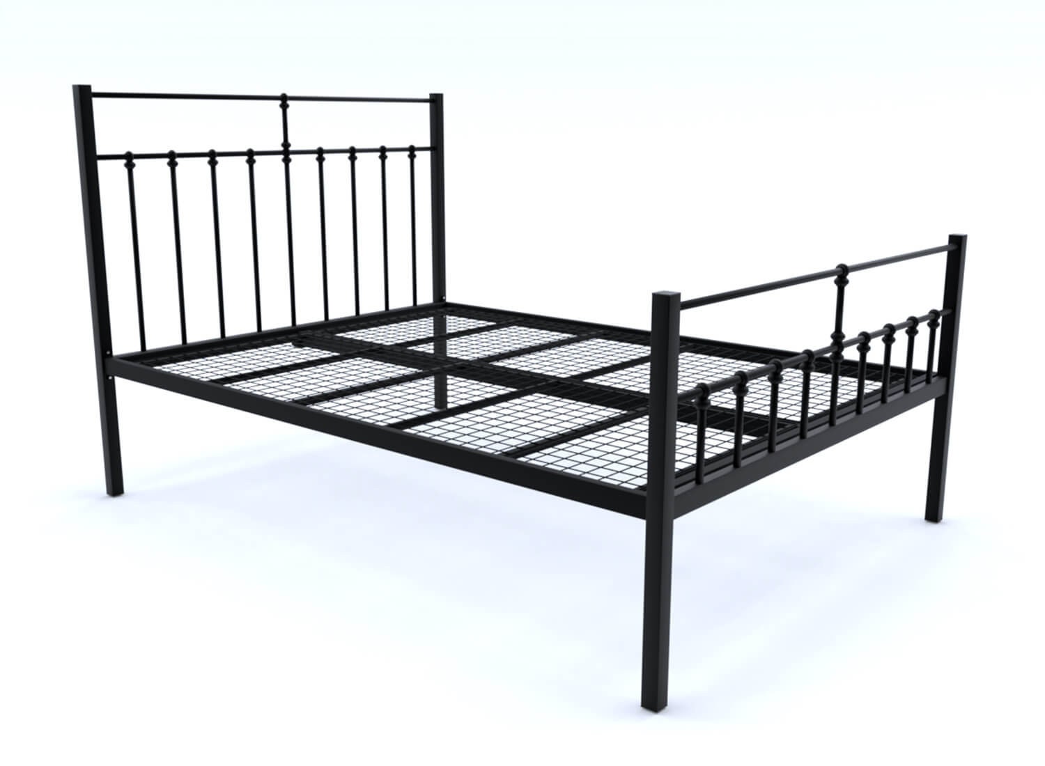 Handmade Metal Bed Frame With Mesh Base - Lenox High End - Etsy UK