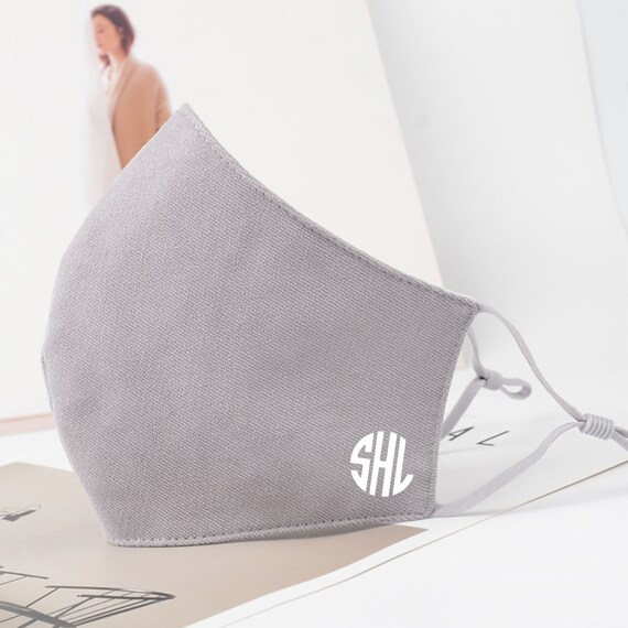 Custom face mask Custom monogram mask Choose your own | Etsy