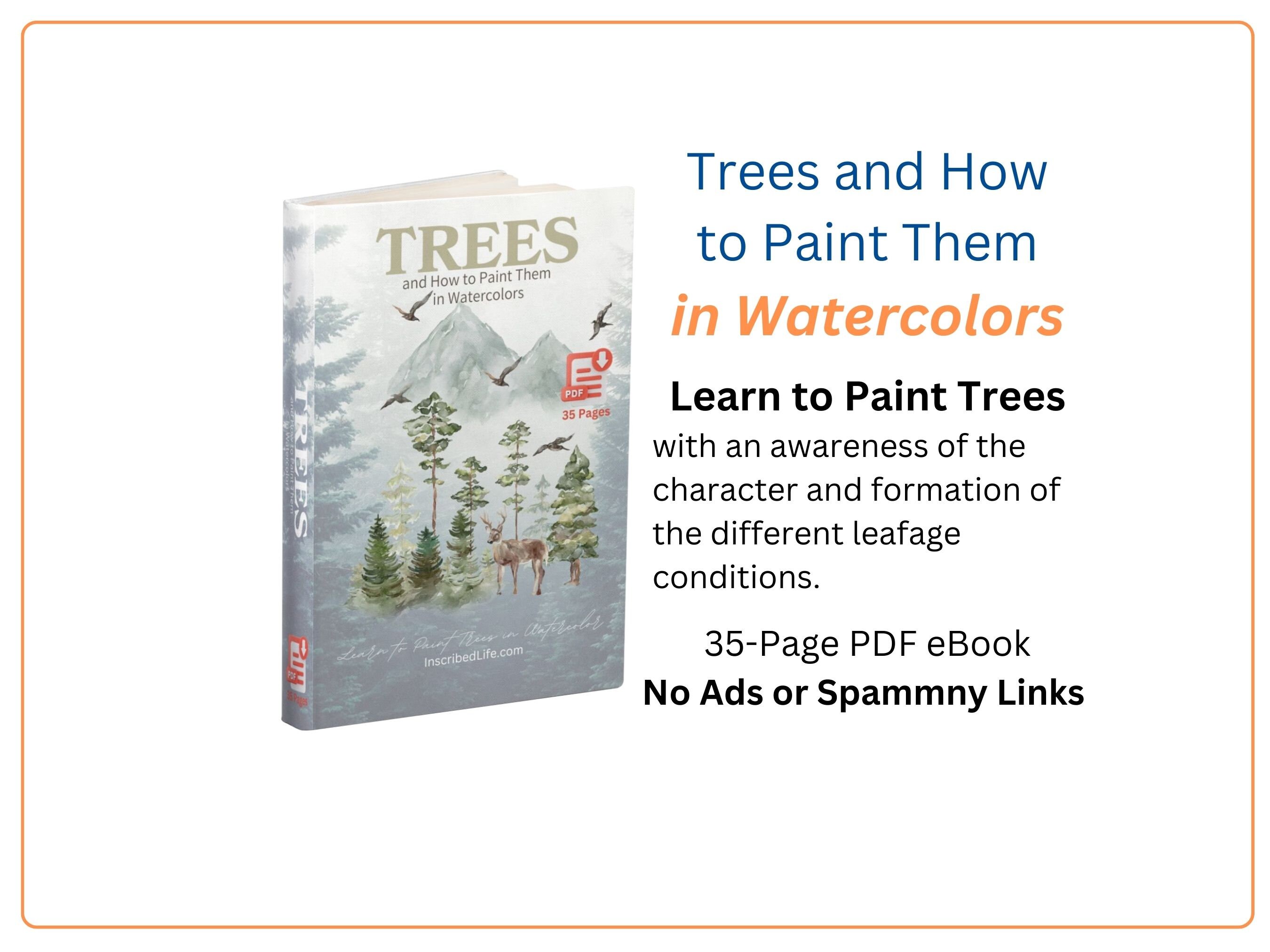 Trees and How to Paint Them in Watercolors Ebook on Tree Painting - Etsy