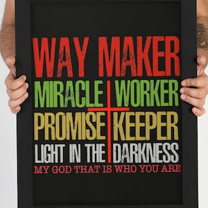 Christian PNG, Way Maker, Miracle Worker Promise Keeper Light in the ...