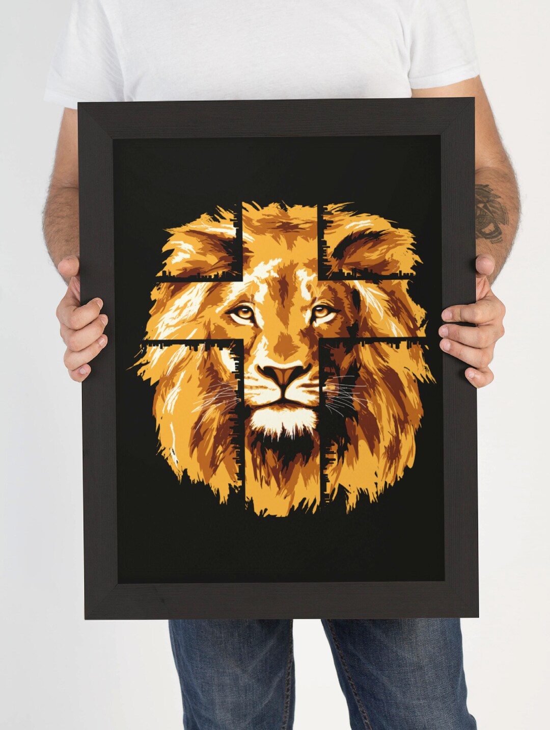 JESUS, Lion of Judah, Christian PNG, Lion Head, Lion, T-shirt Wall Art ...