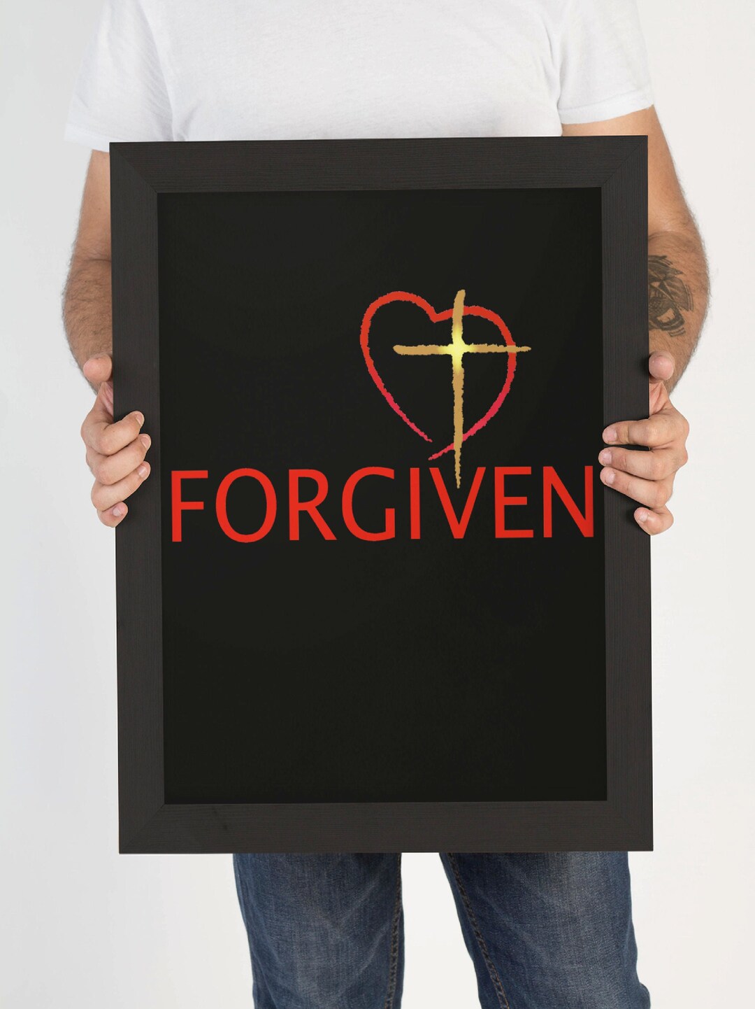 FORGIVEN Christian PNG, Jesus Christian Catholic Cross Png for T Shirts ...