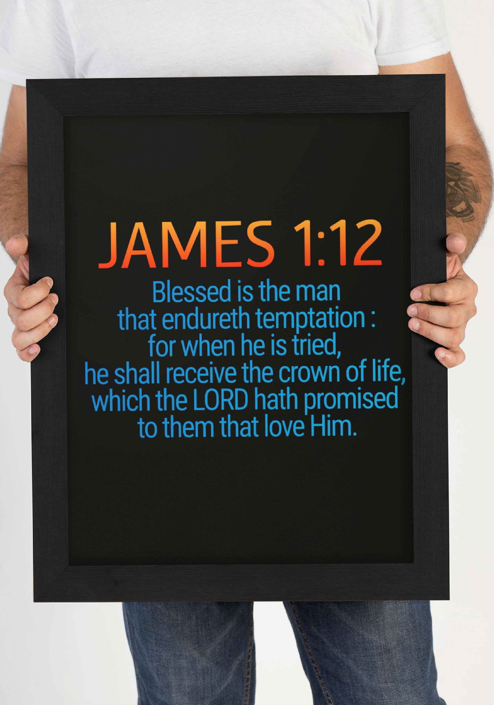 JAMES 1:12. JAMES 1 12, Blessed, Bible Verse, Christ, Christian PNG ...