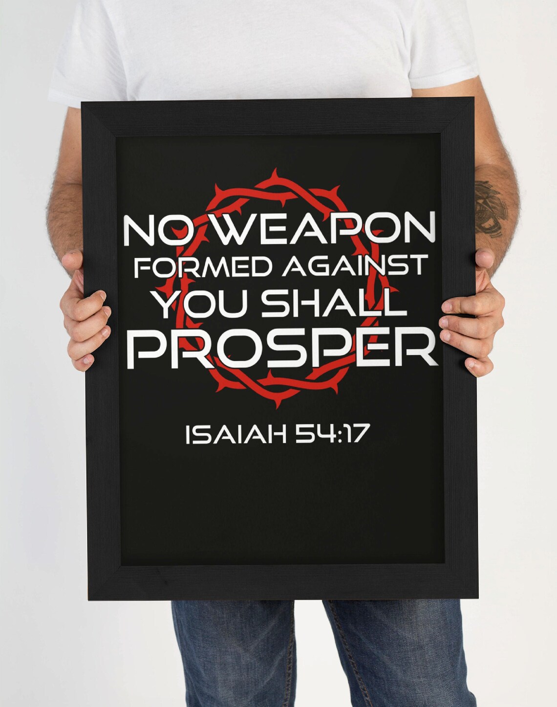 Christian Designs PNG, No Weapon Formed Against You Shall Prosper PNG ...