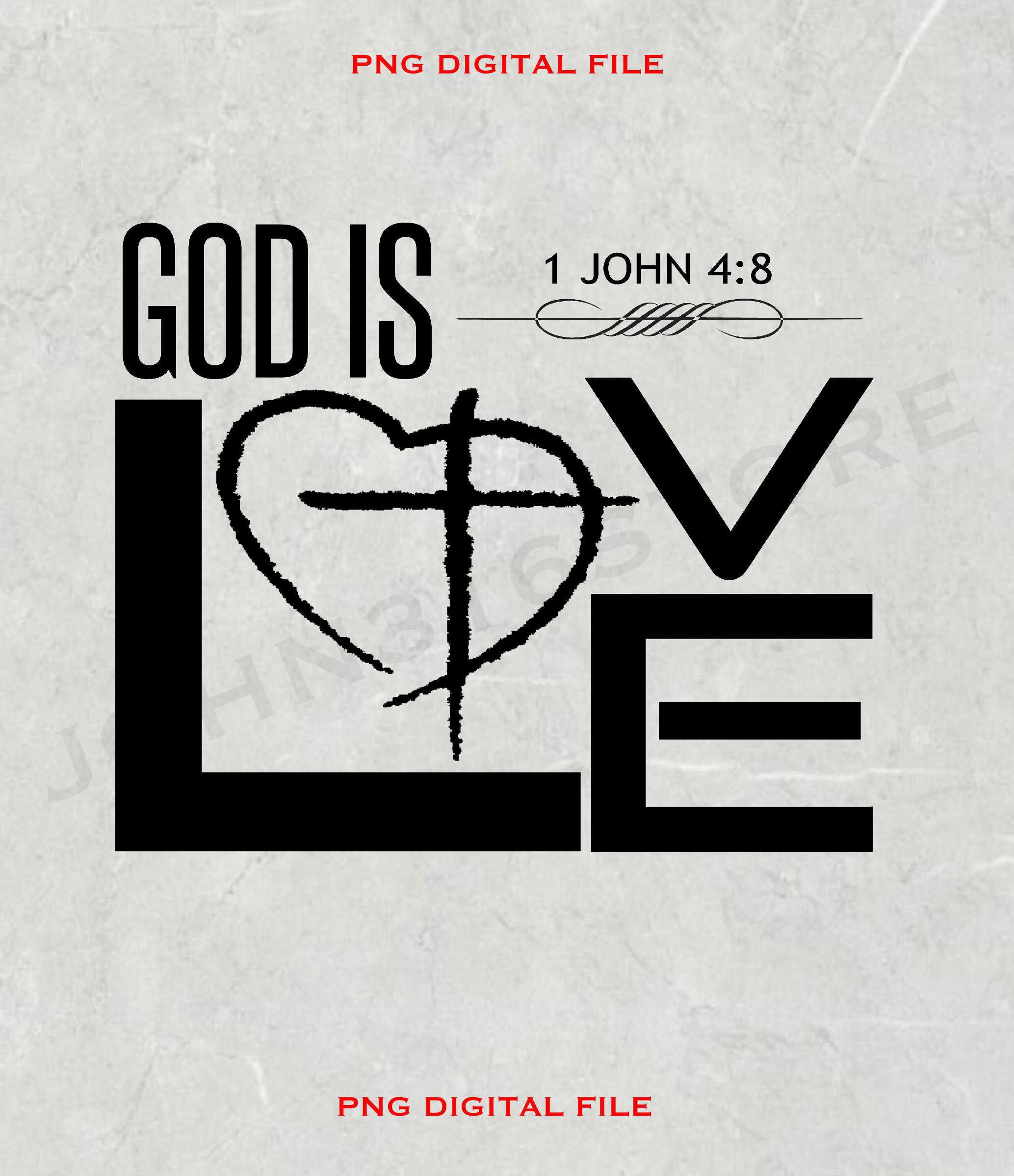 God is Love, Christian PNG, Bible Verse PNG, God is Good, PNG, Love Png ...
