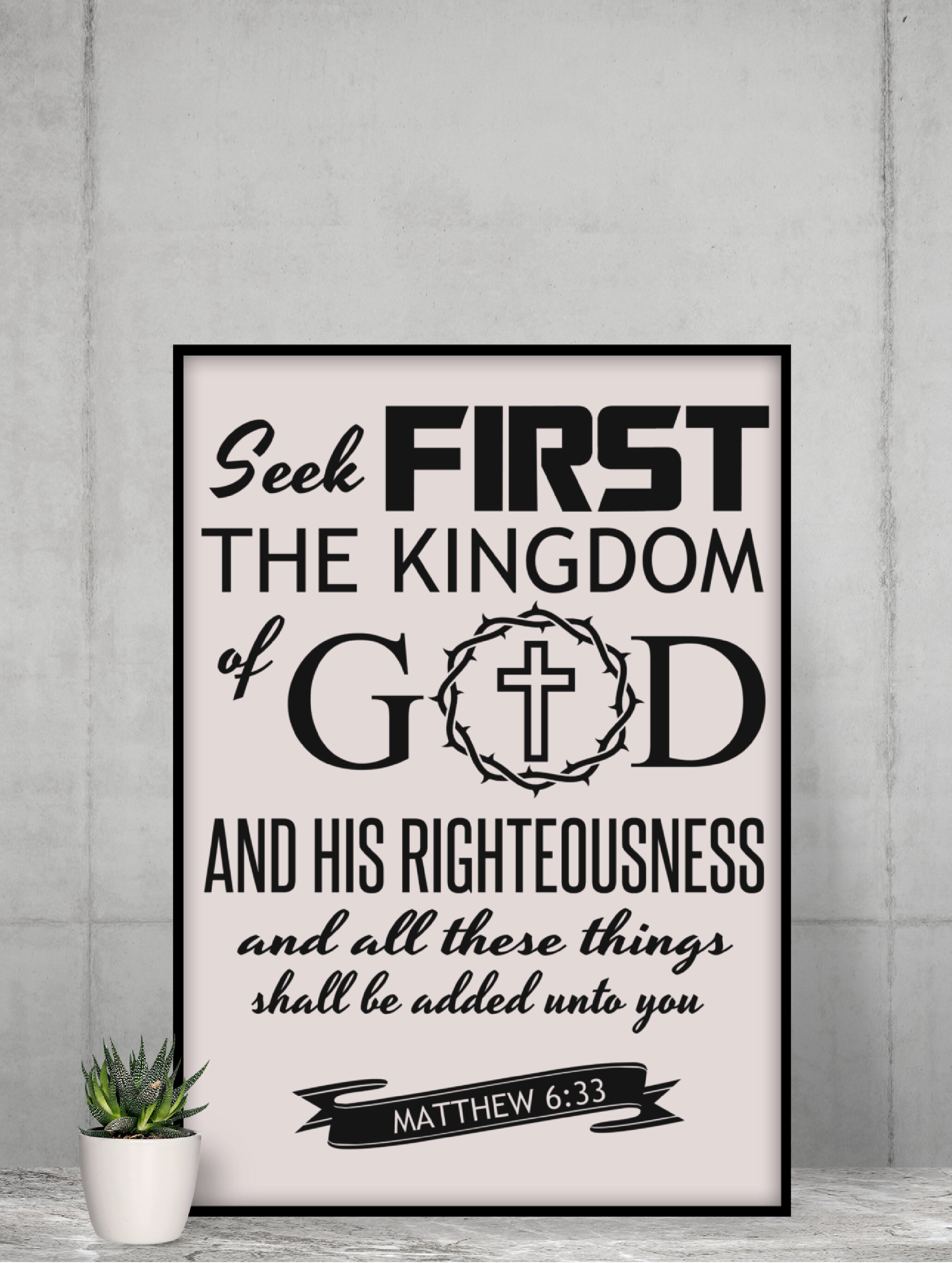 Christian PNG, Seek First the Kingdom of God PNG, Matthew 6 33 PNG ...