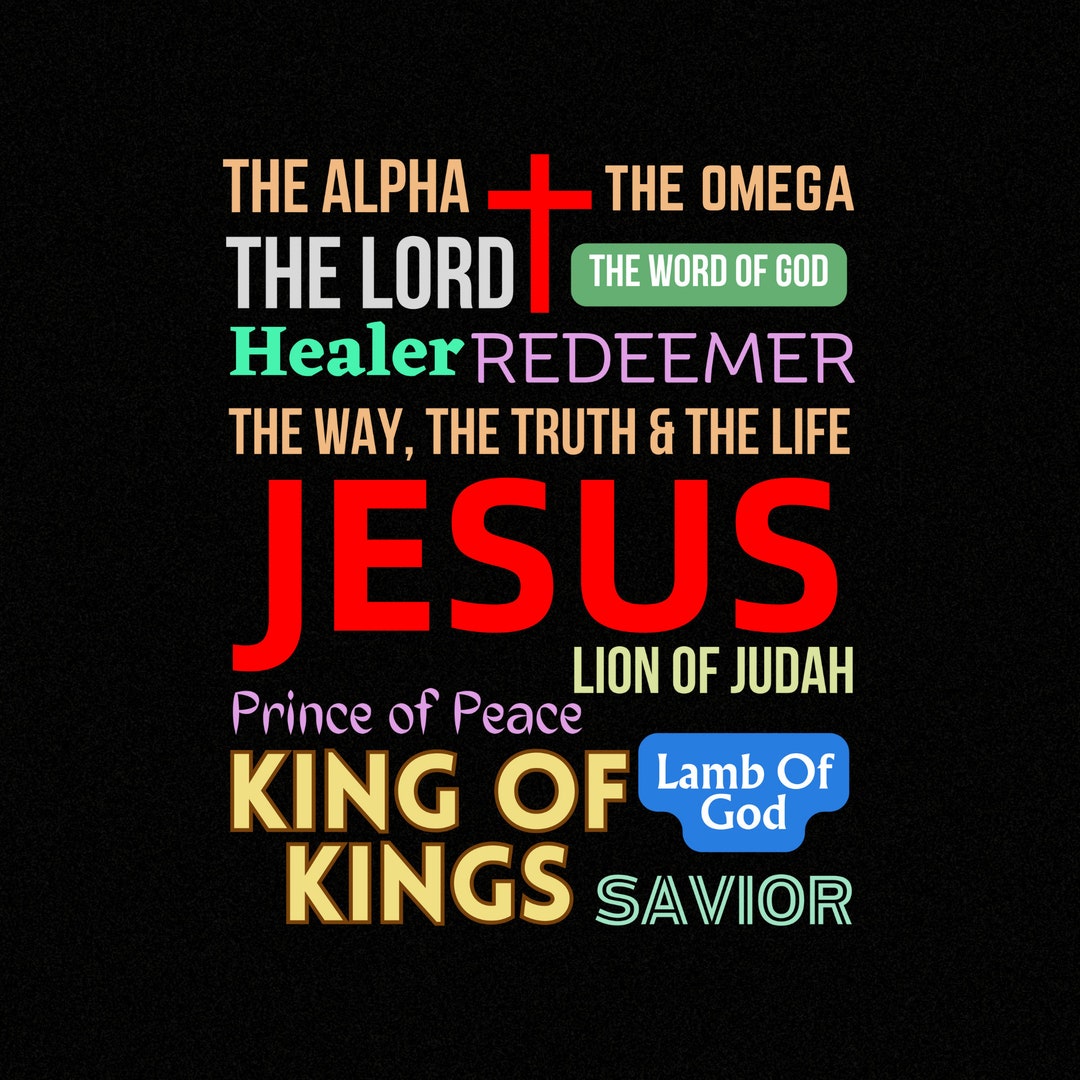 Names of God Lord Jesus Christ Png, Christian Bible Verses Quotes Png ...