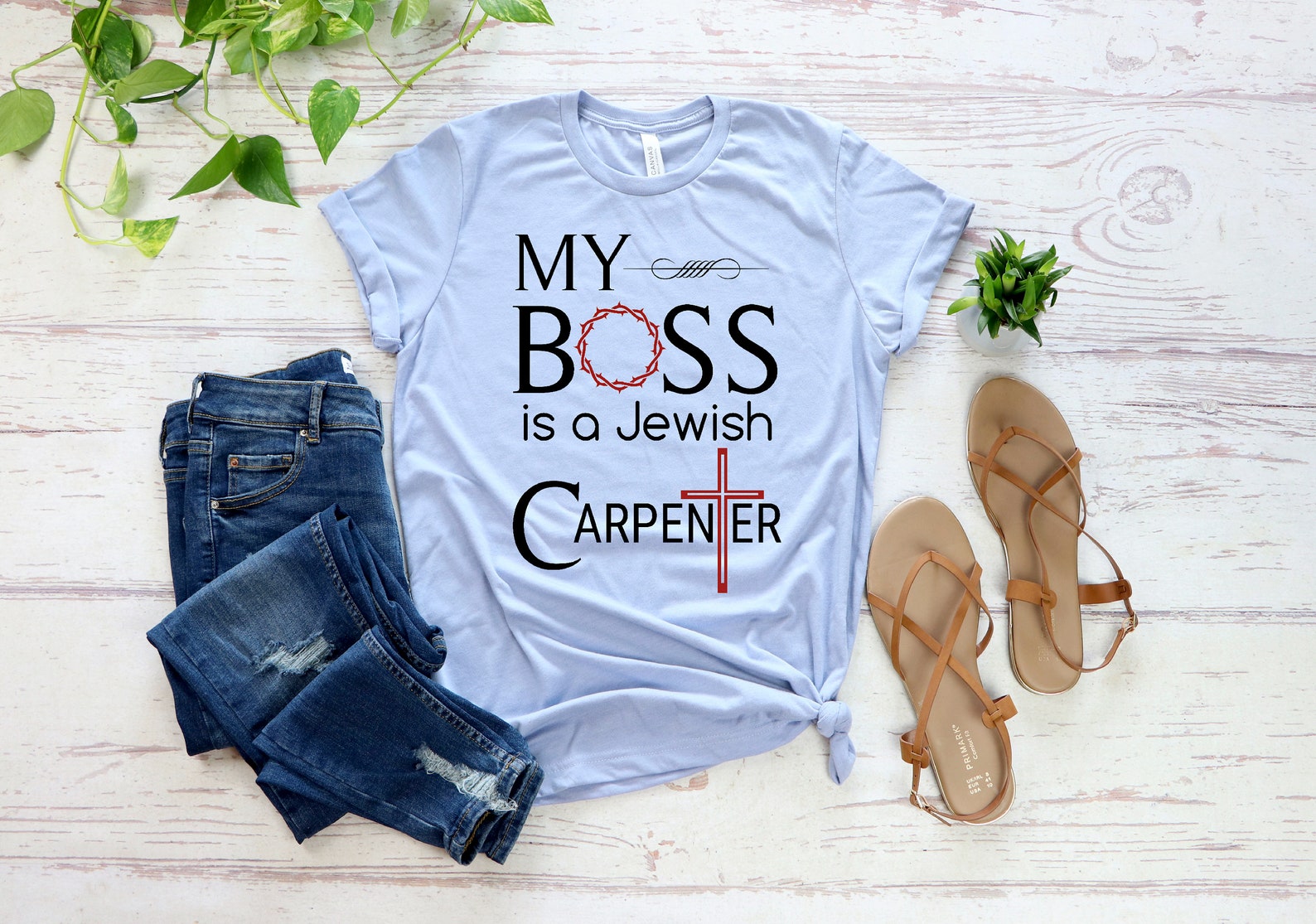 My Boss is a Jewish Carpenter Christian PNG Christian Store | Etsy