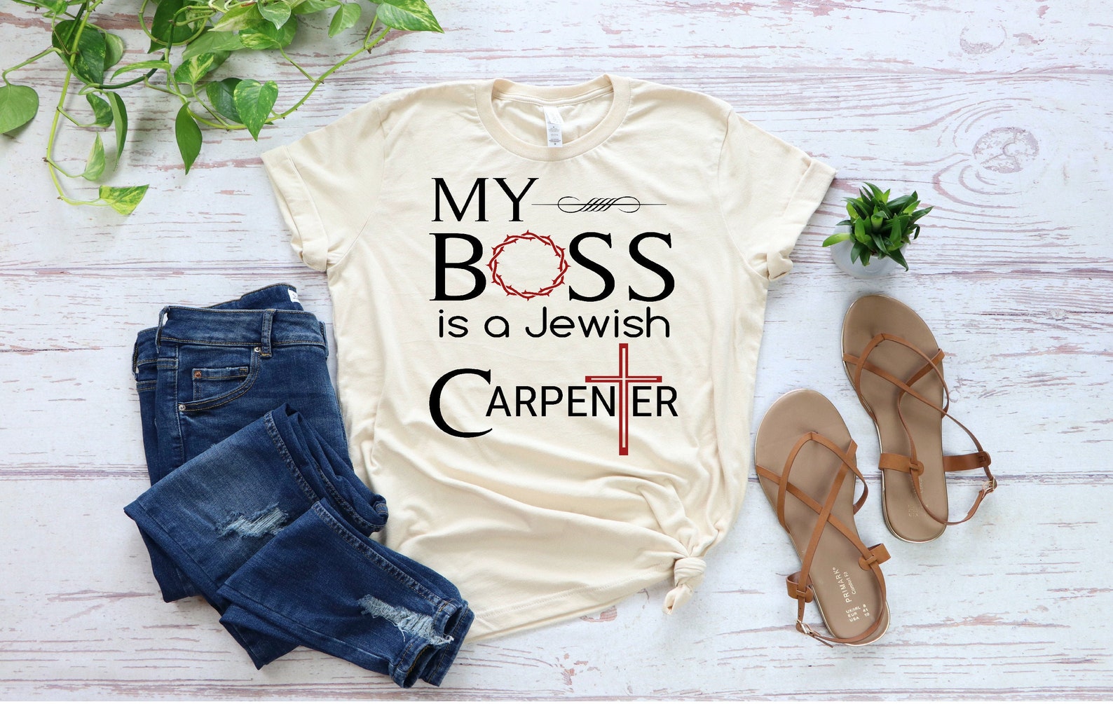 My Boss is a Jewish Carpenter Christian PNG Christian Store | Etsy