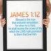 JAMES 1:12. JAMES 1 12, Blessed, Bible Verse, Christ, Christian PNG ...